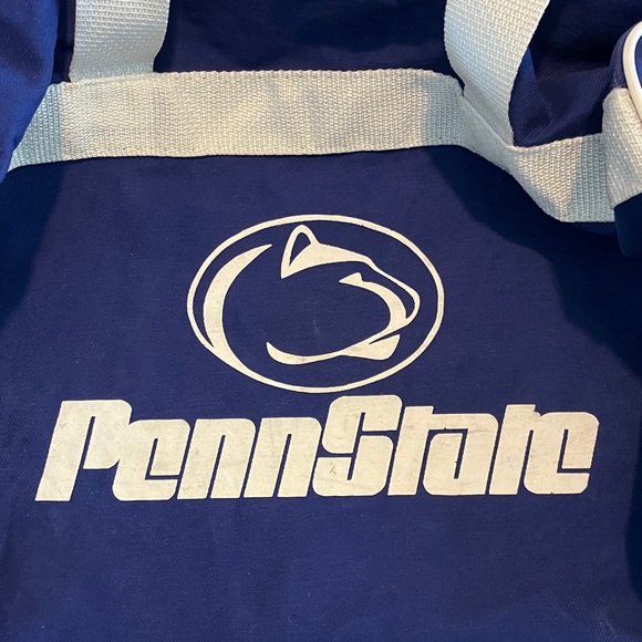 unbranded | Bags | Vintage Penn State Blue And White Duffel Bag | Poshmark